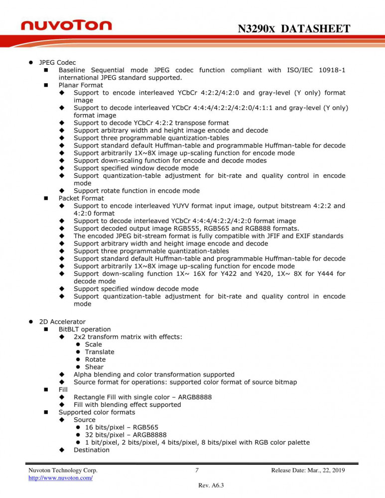 N3290x datasheet page 7