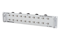 Splitter / Combiner Panel, 2 x 8-Way, 0.6 - 6 GHz, 1U, SMA