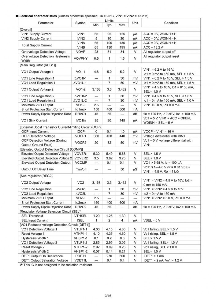 BD4911FM-E2 datasheet page 3