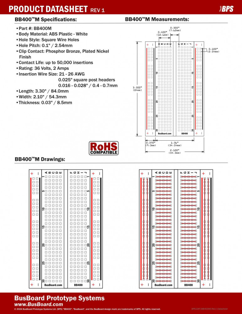 BB400M product document image 2