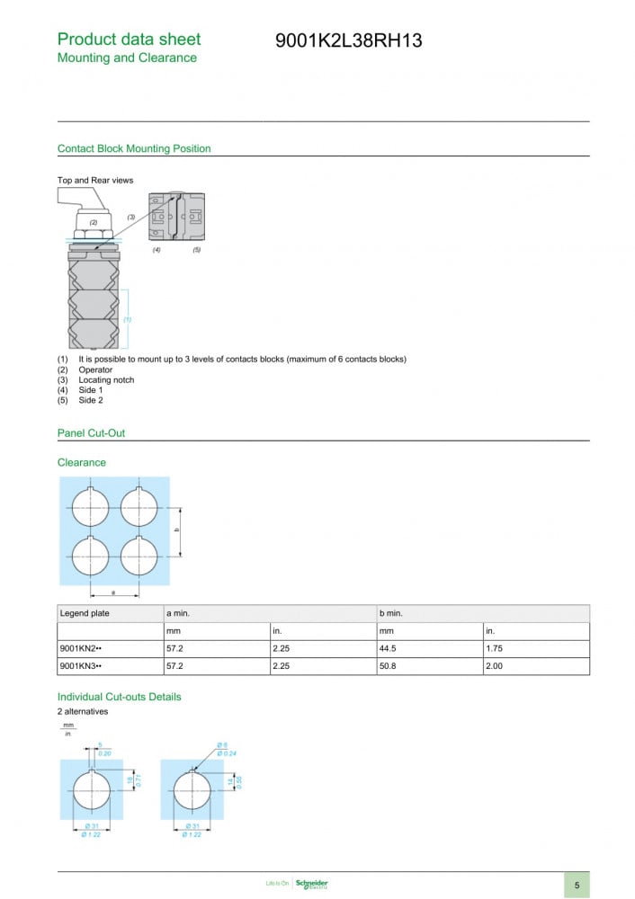 9001K2L38RH13 technical document page 5