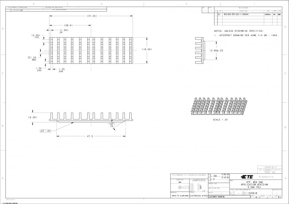 TE Connectivity 1542618-2 controlled drawing preview