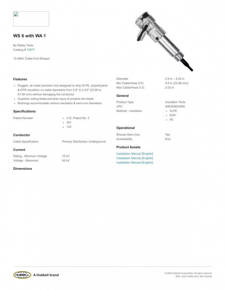Catalog 12917 product documentation image
