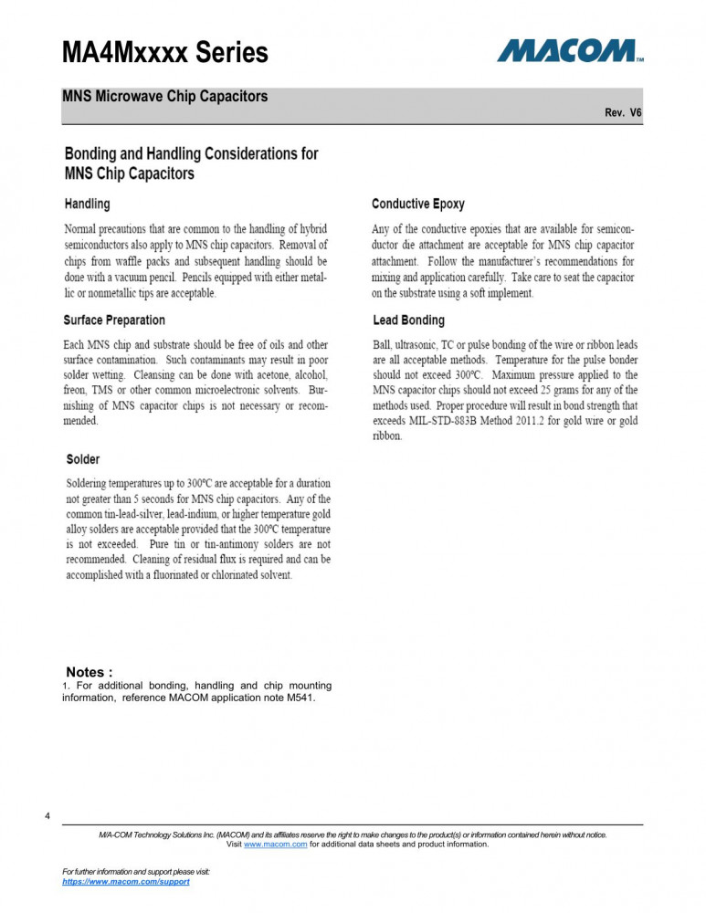 MACOM MA4M3010 datasheet page 4