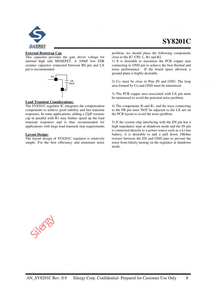 SY8201CABC datasheet page 8