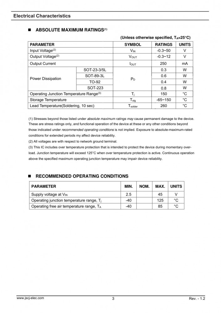 CJ6386 datasheet page 3