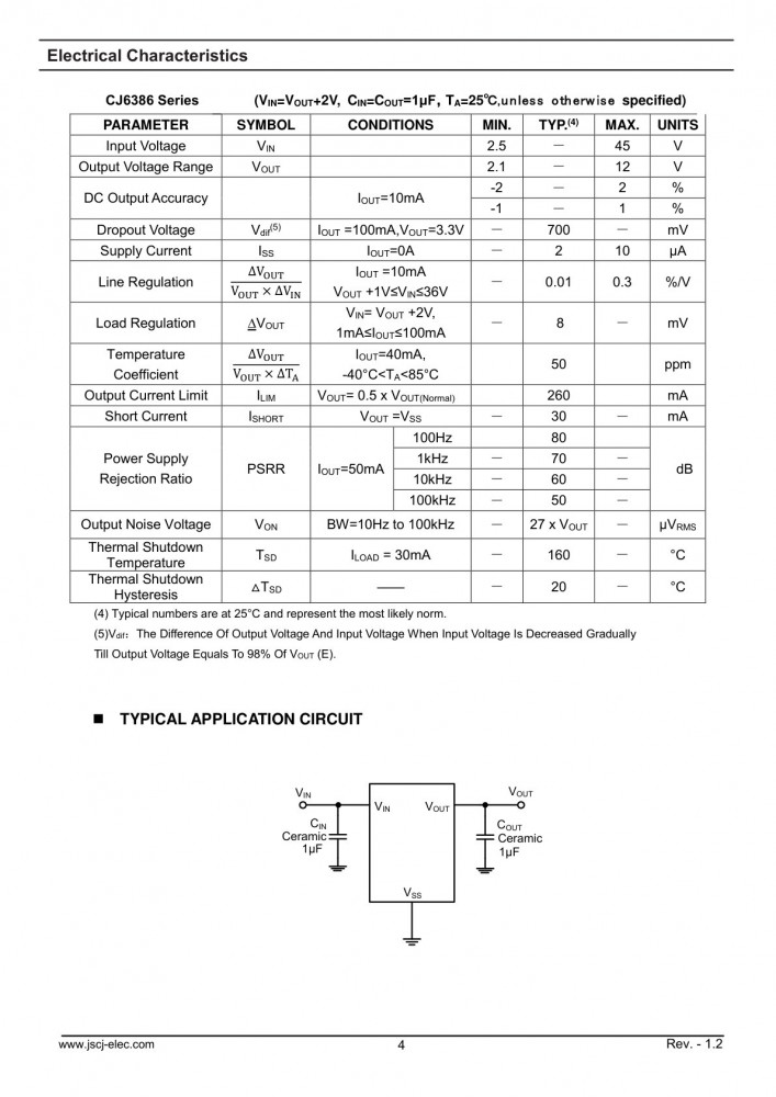 CJ6386 datasheet page 4