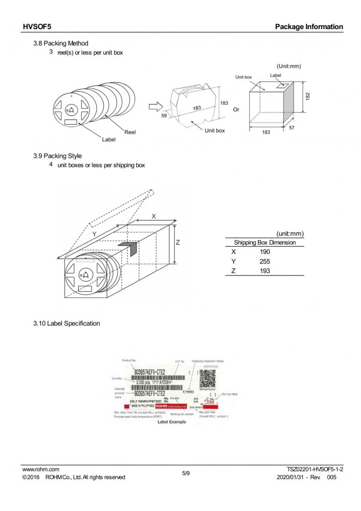 BDJ0700HFV-TR technical document page 5