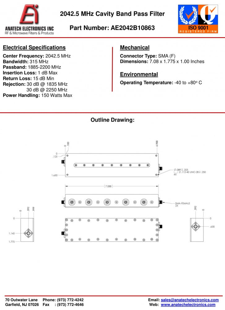AE2042B10863 technical document page 1