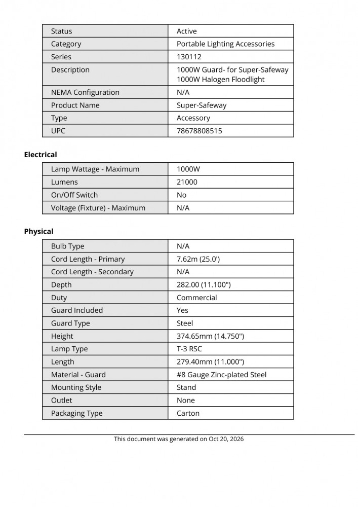 Product documentation image 2 for MOLEX 1301120199