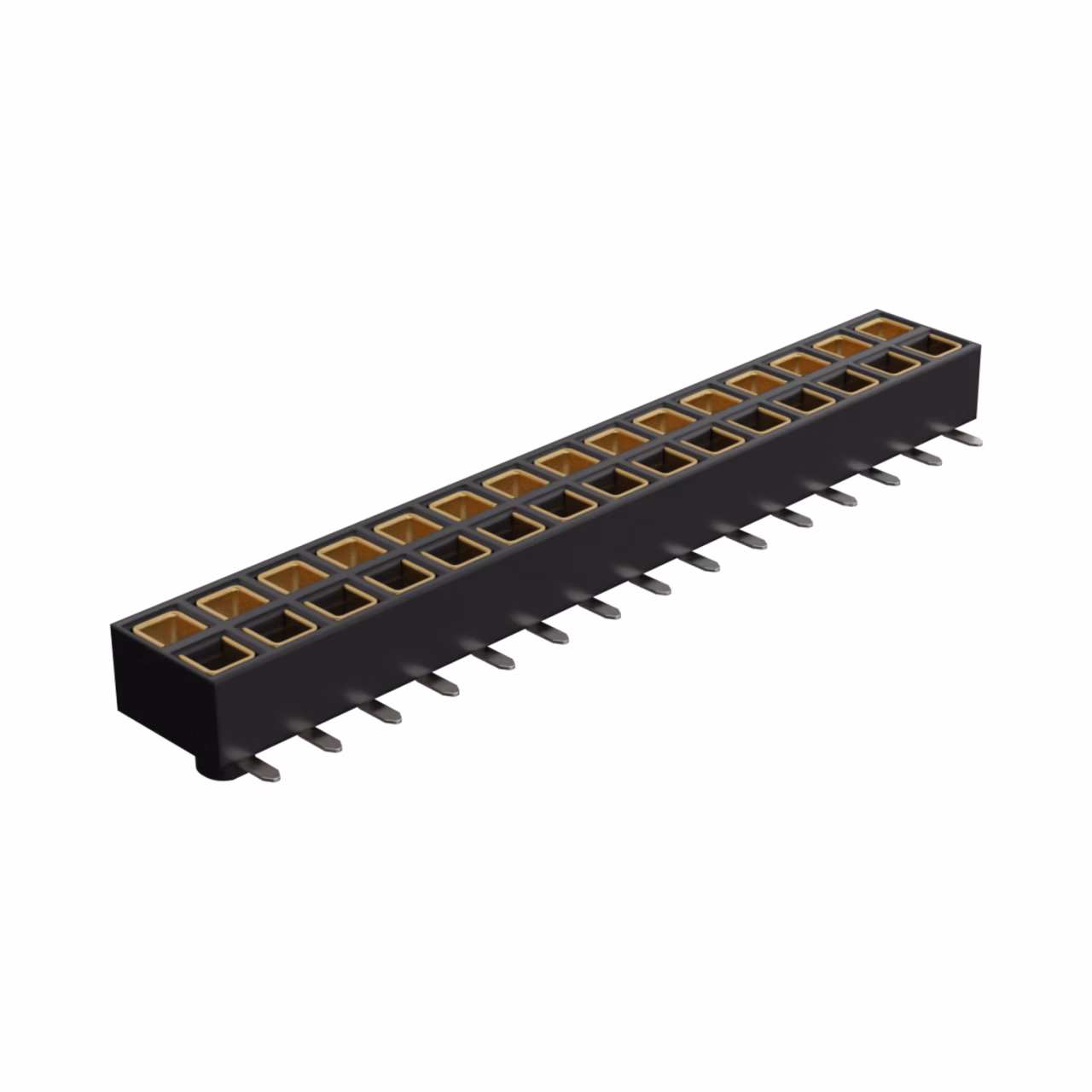 2.00mm Pitch Milli-Grid Receptacle, Surface Mount, Bottom Entry, 0.38µm Gold (Au) Plating, 30 Circuits, with Pick-and-Place Cap, with Peg, Tube, Lead-Free
