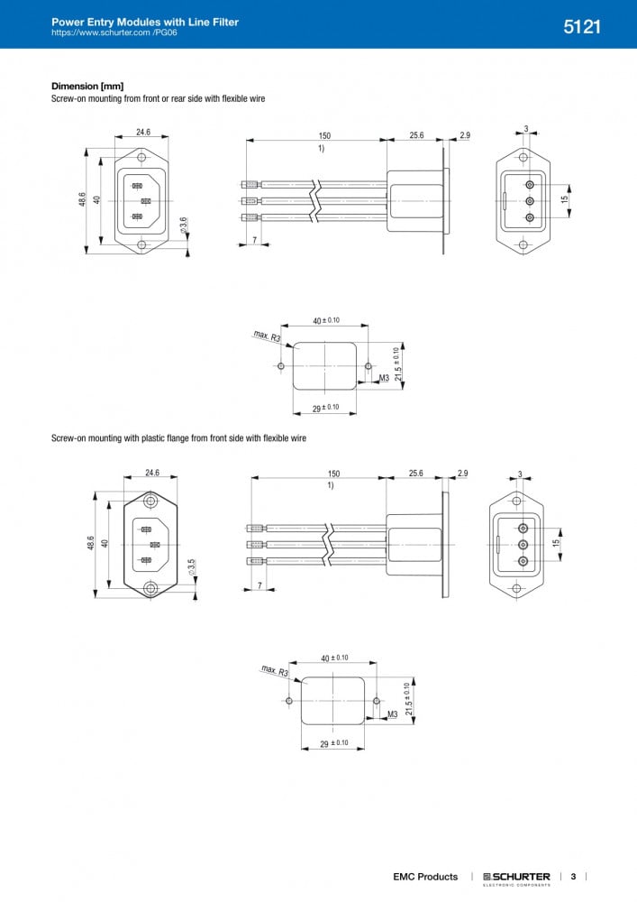 SCHURTER 3-132-198 datasheet page 3