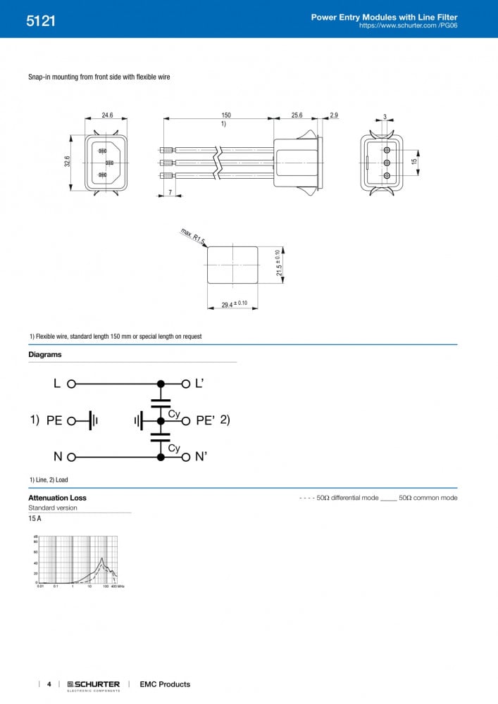 SCHURTER 3-132-198 datasheet page 4