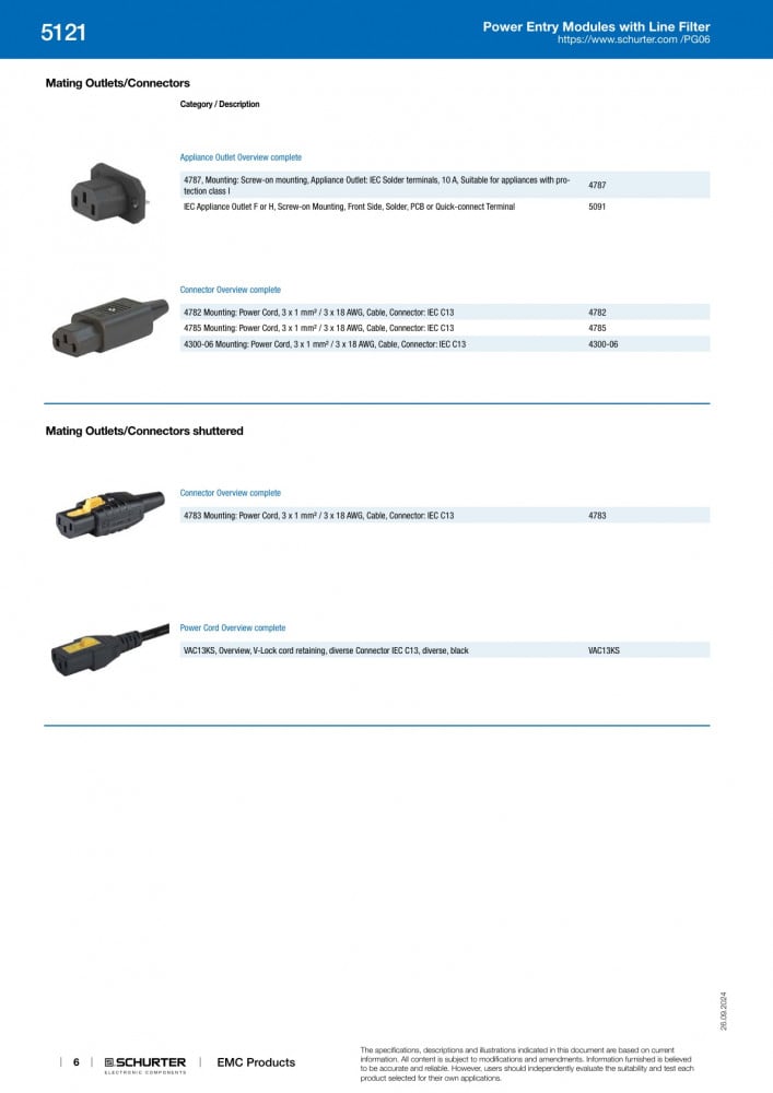SCHURTER 3-132-198 datasheet page 6