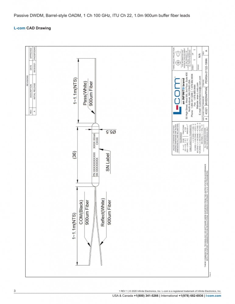 PDW5A-01122-19NN mechanical drawing