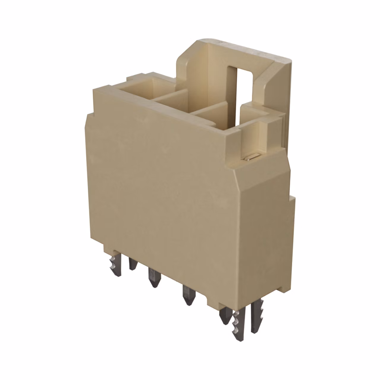 Ultra-Fit Vertical Header, 3.50mm Pitch, Single Row, 3 Circuits, with Solder Clips, Tin (Sn) Plating, Natural, Glow-Wire Capable for sale