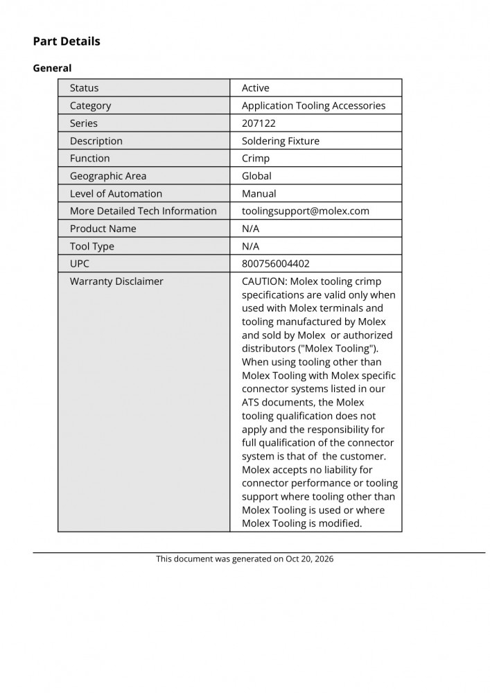 Product document image 2 for MOLEX 621003700