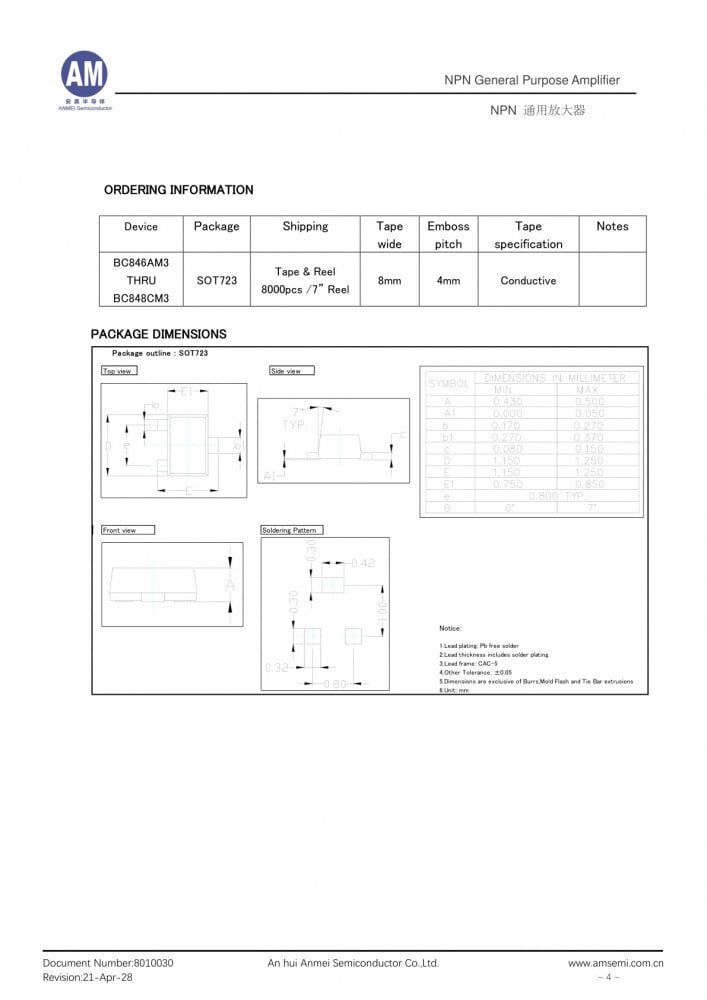 BC846BM3 datasheet page 4