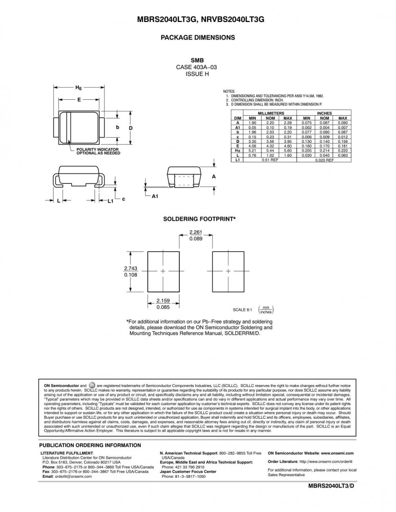 MBRS2040LT3G datasheet page 5