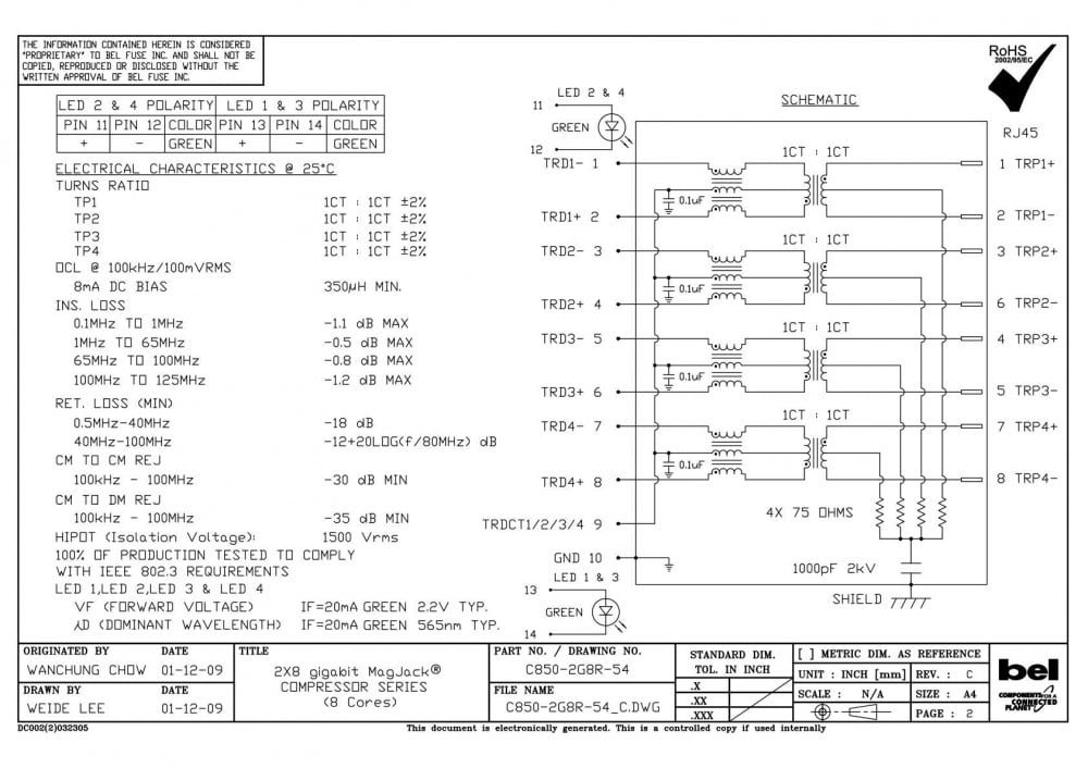 C850-2G8R-54 technical drawing page 1