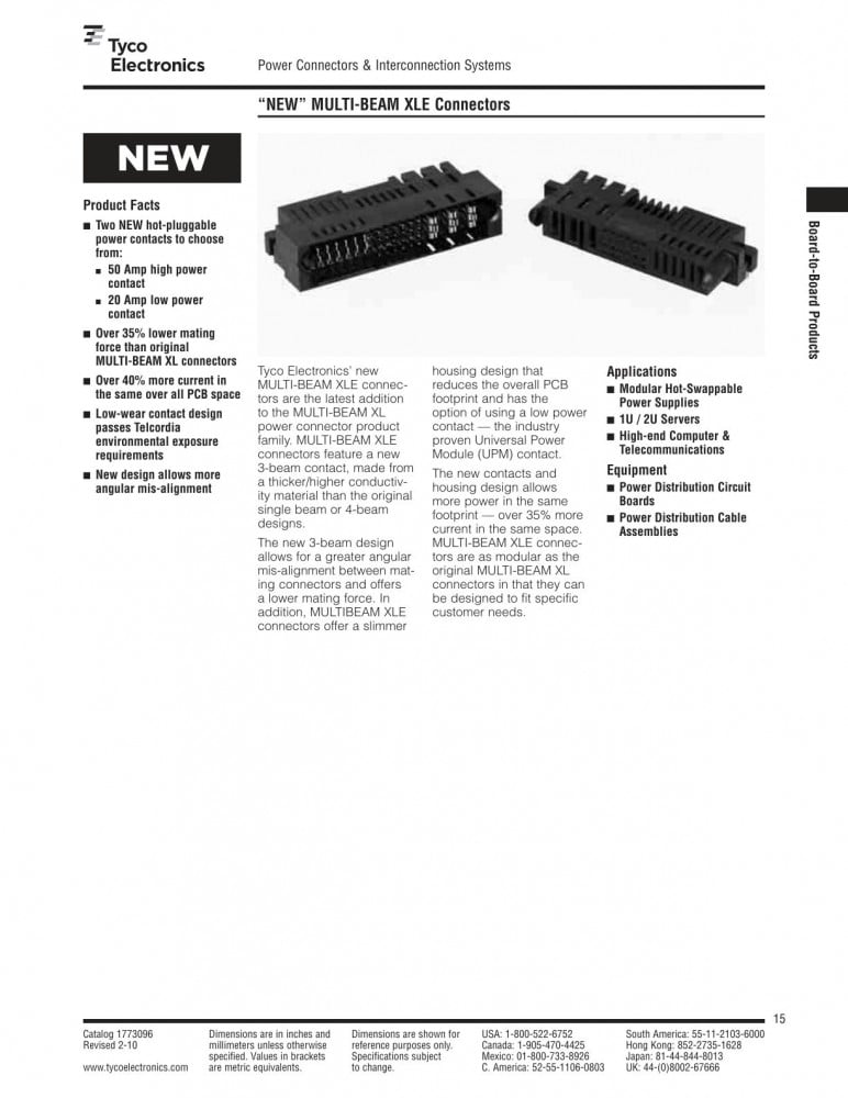 TE Connectivity MULTI-BEAM documentation page 6