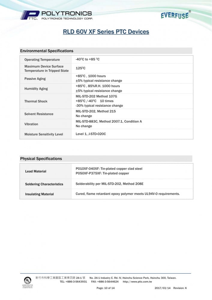 RLD60P010XF datasheet page 10