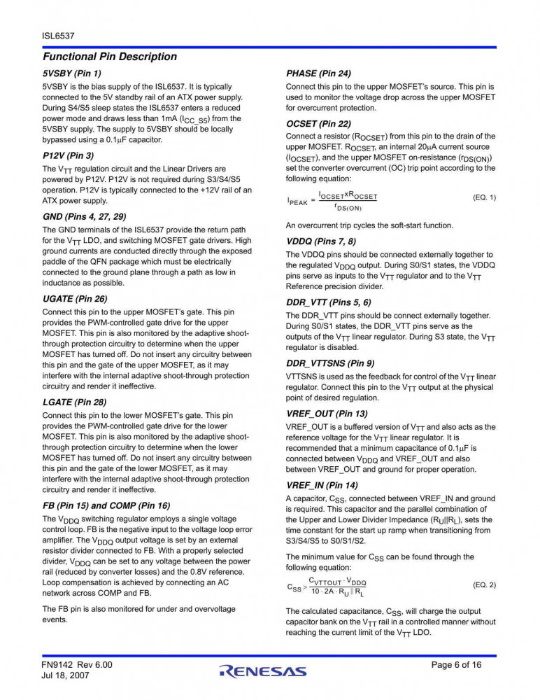 ISL6537 document page 6