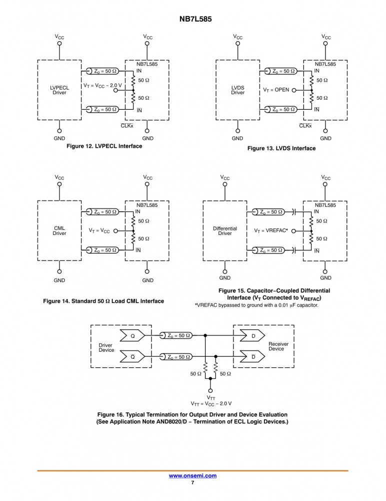 NB7L585 datasheet page 7