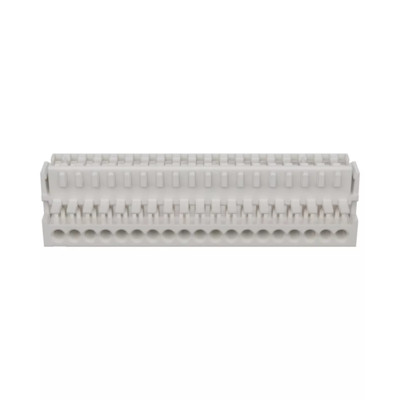 Appli-Mate RAST 2.5 IDT Housing, 2.50mm Pitch, with Side Latches, Female, 19 Circuits, Position Keys A & T Removed, Polarizing Ribs Between 1/2 and 17/18 for sale