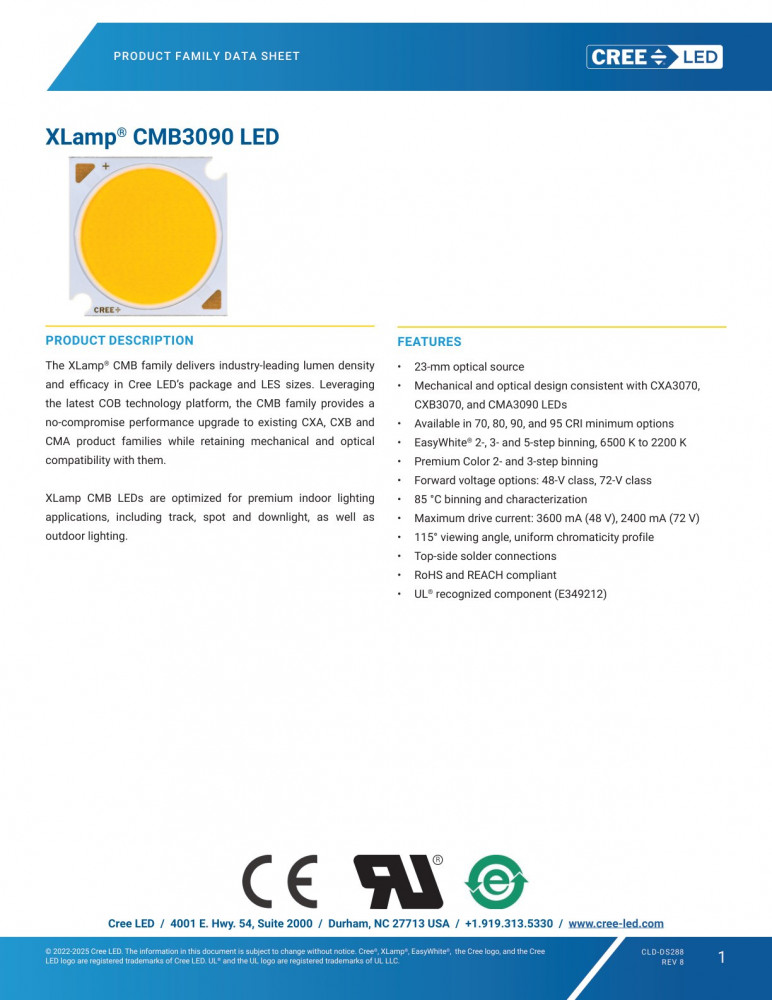 CMB3090 datasheet page 1