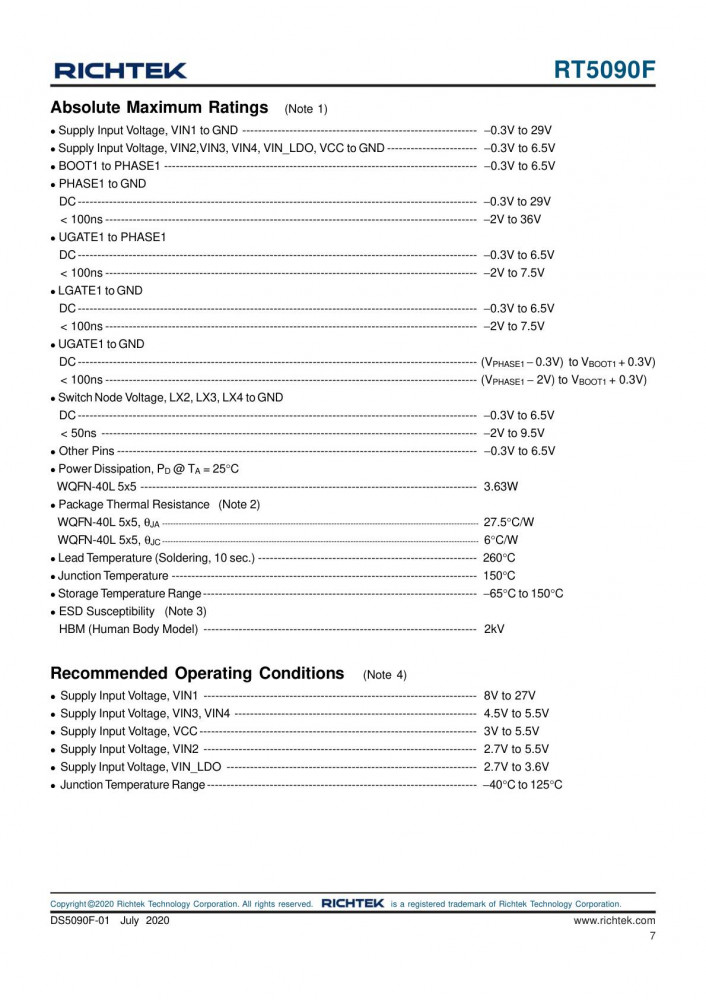 RT5090F technical document page 7