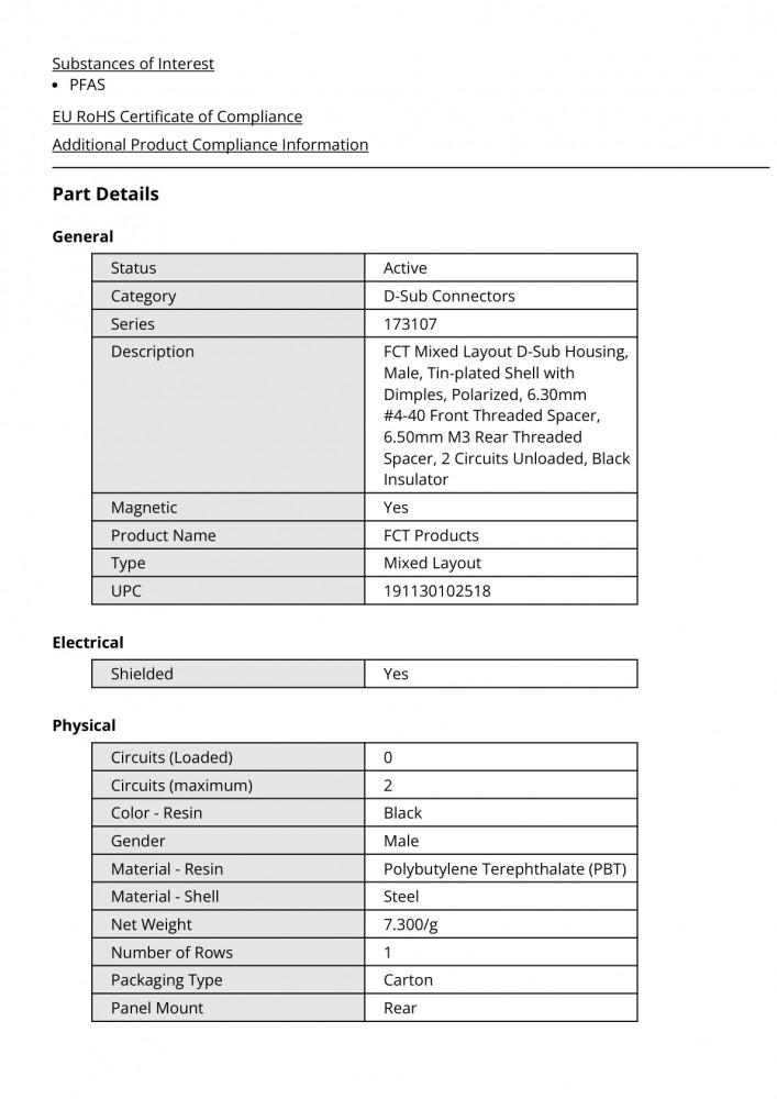 MOLEX 1731070773 drawing preview, page 2