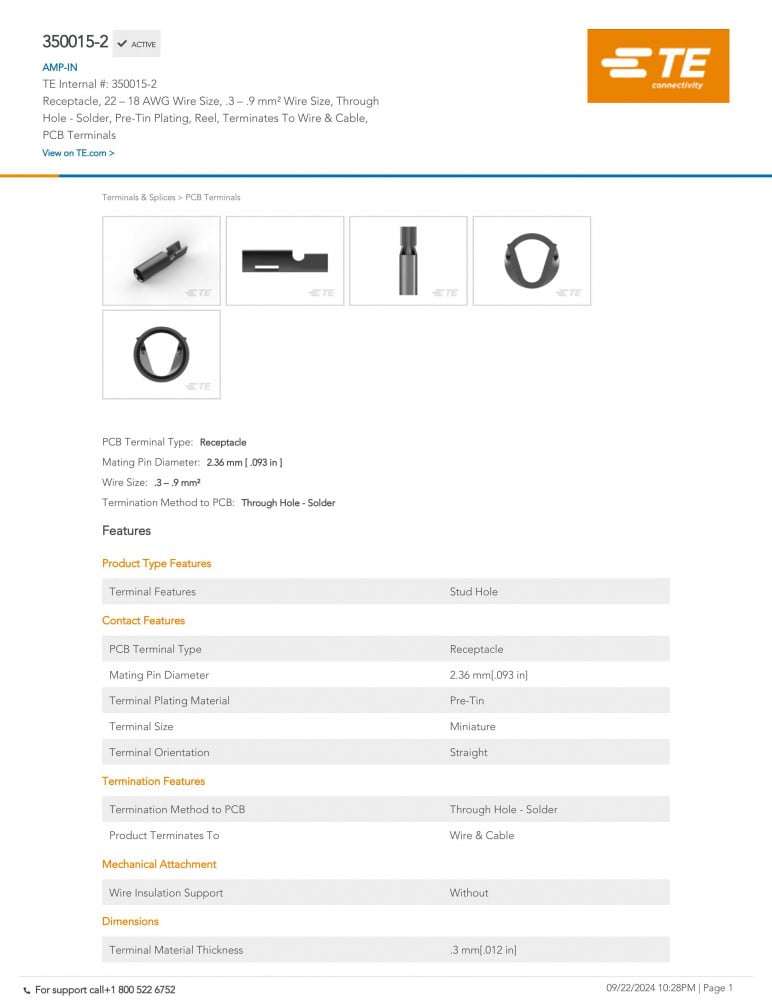 350015-2 technical document page 1