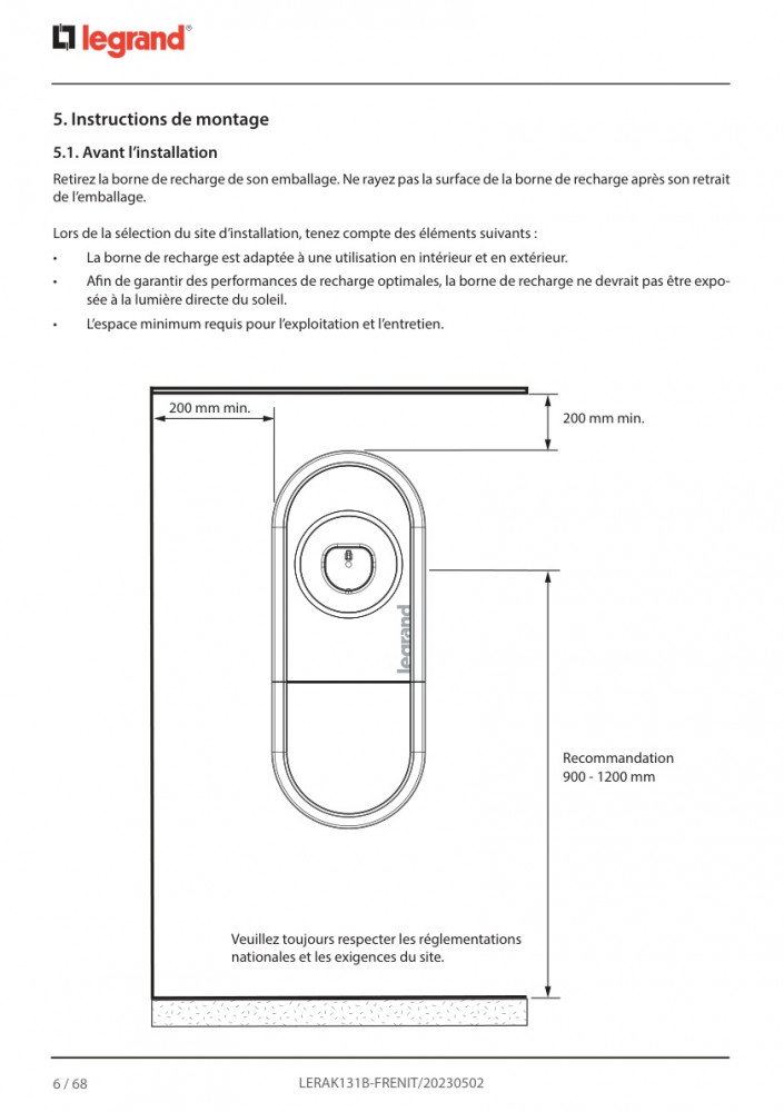 Legrand Green'up One installation manual preview, page 6