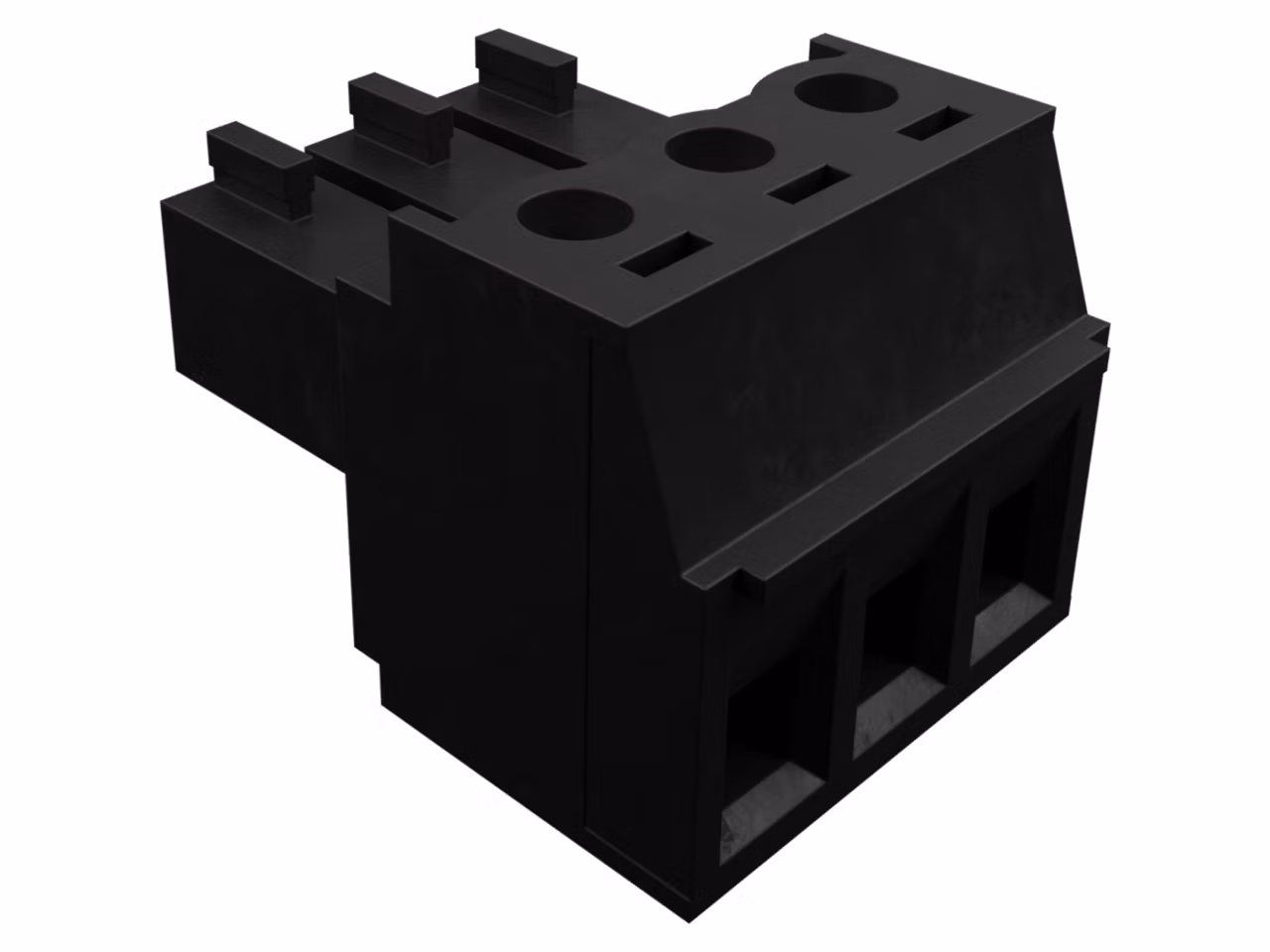 3.81mm Pitch Eurostyle Horizontal Plug, with Reverse Imprinting, Gold (Au) Plated, Black, 3 Circuits for sale