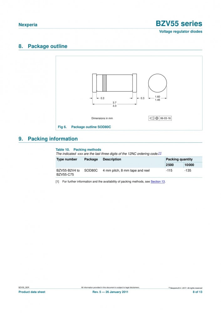 BZV55 datasheet page 8