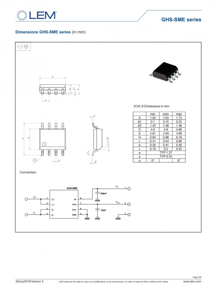 GHS-SME datasheet page 9