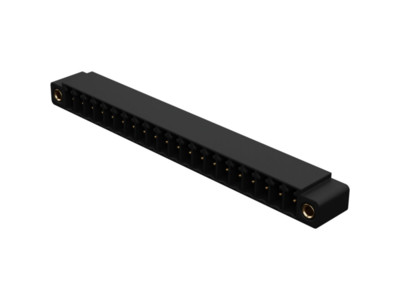 3.50mm Pitch Eurostyle Right-Angle PCB Header, with Threaded Retention Inserts, Gold (Au) Plated, Black, 20 Circuits for sale