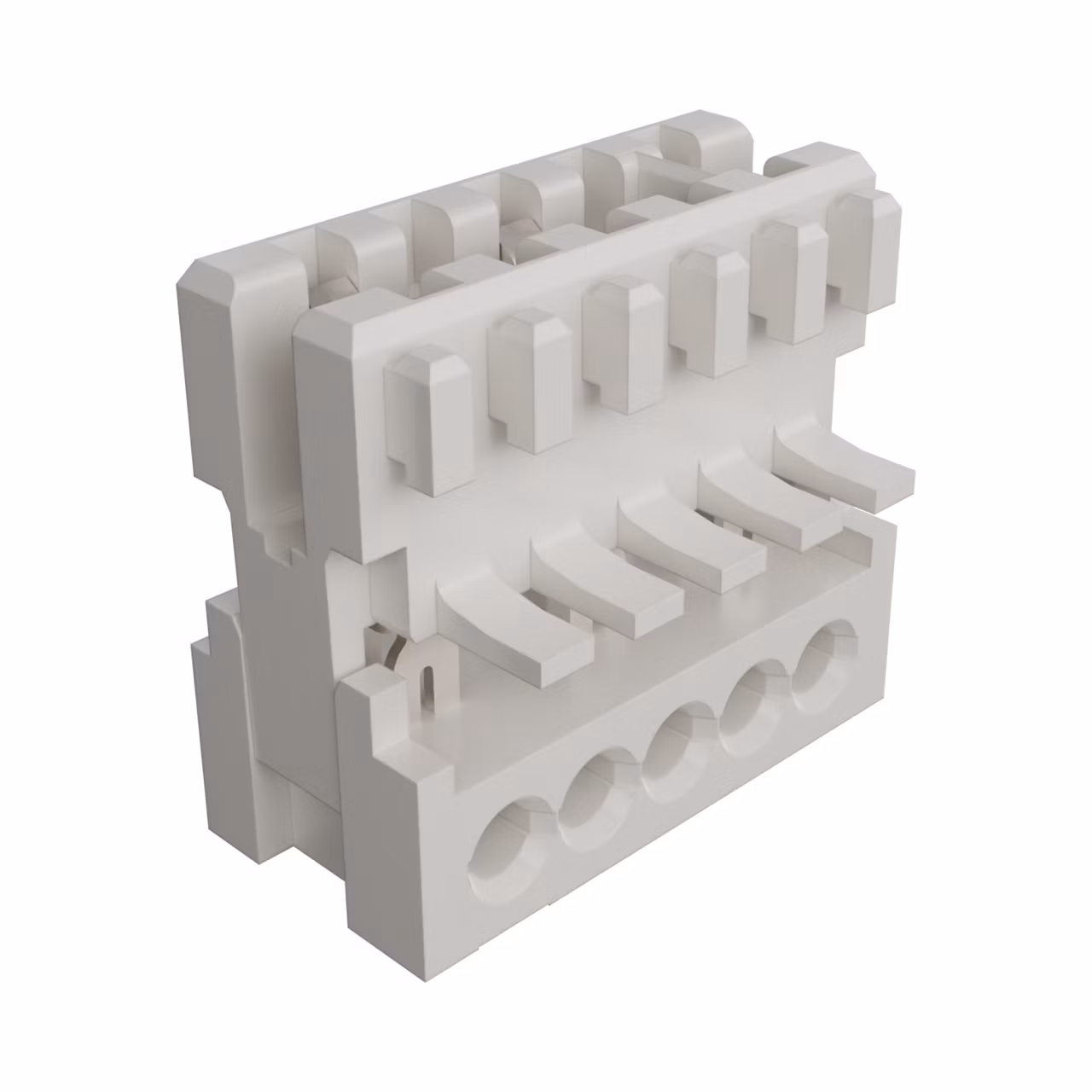 5.00mm Appli-Mate RAST 2.5 IDT Housing, Direct/Indirect, Female, 4 Circuits, Position Keys A, B, D, E, & G Removed