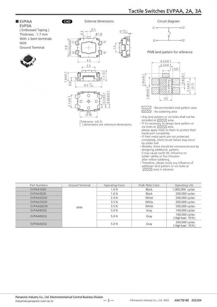 EVP-AA502W catalog page 4