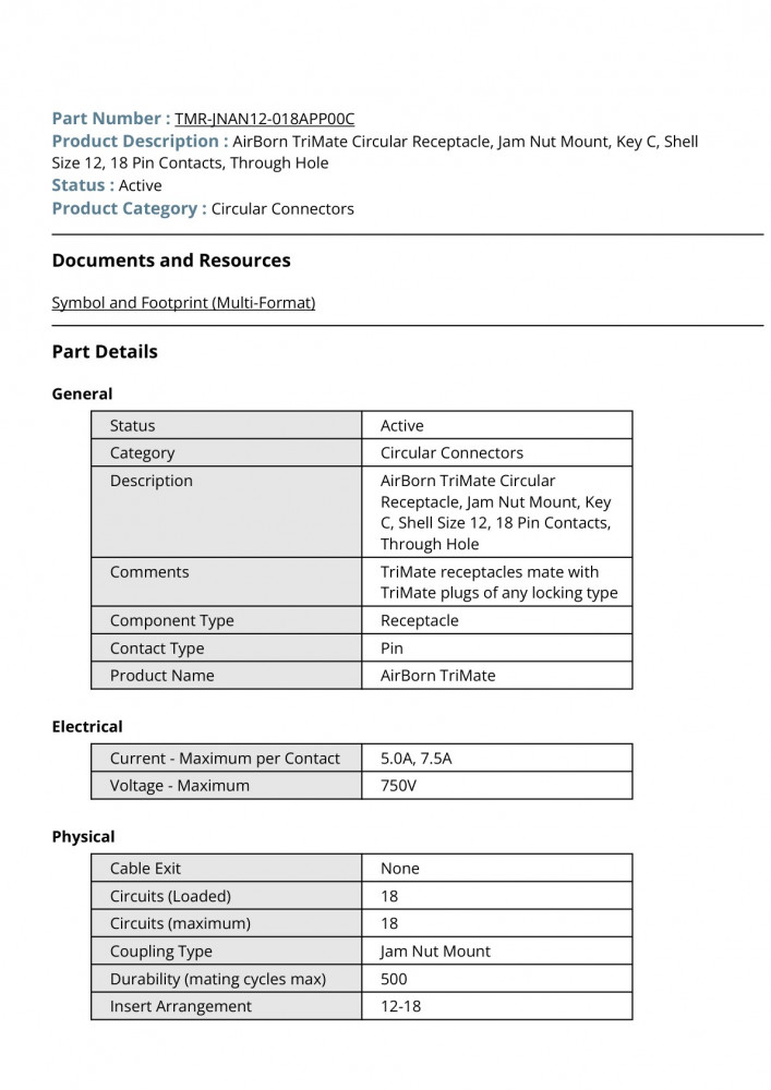 TMR-JNAN12-018APP00C technical document preview, page 1