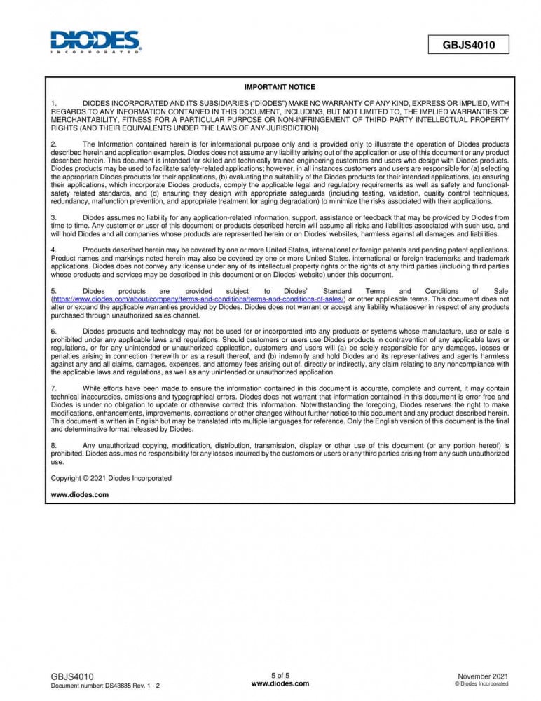 GBJS4010 datasheet page 5