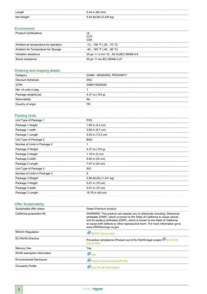 XS630B1MAL01U78 technical document page 2