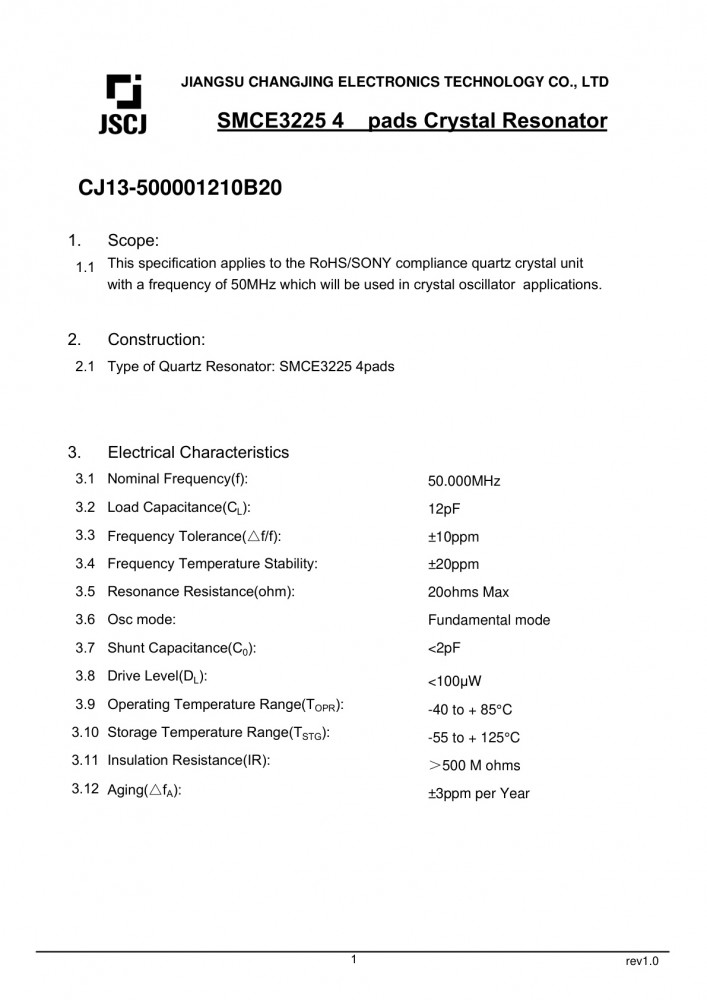 CJ13-500001210B20 datasheet page 2