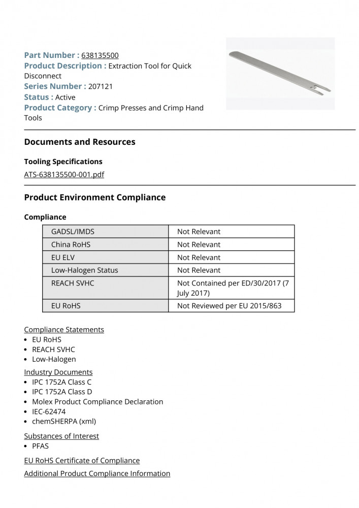 Tooling documentation preview, page 1