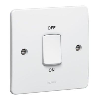 Synergy™ - Single pole switch - 2 gang - 1 way - 10 AX 250 V~ - White