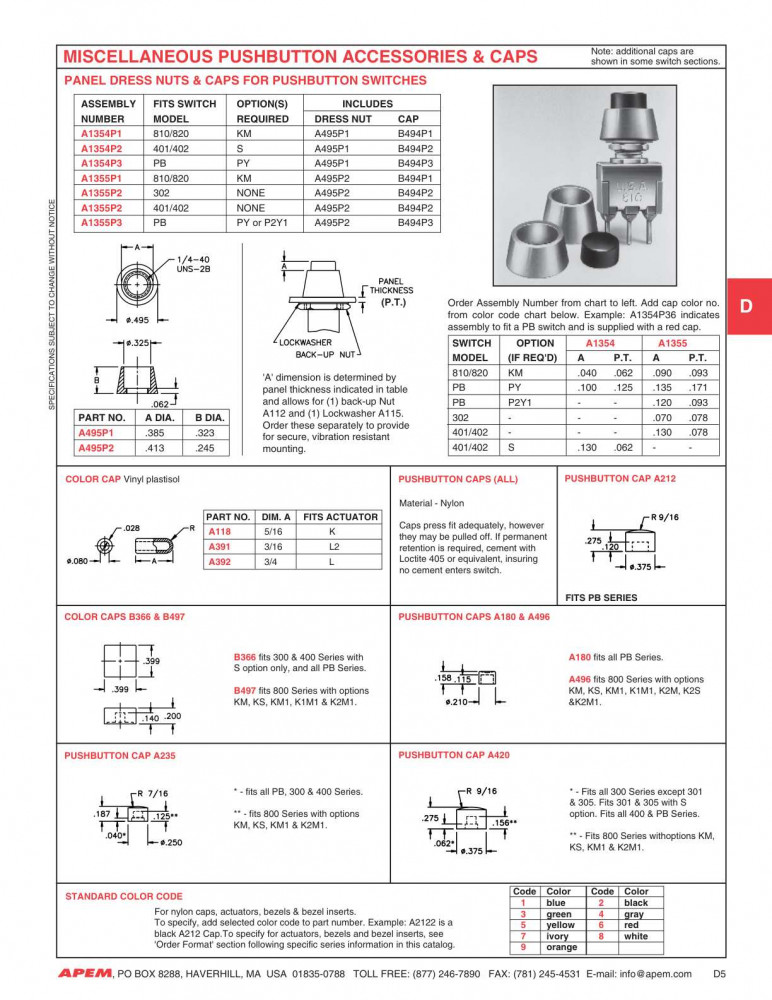 APEM catalog page 5