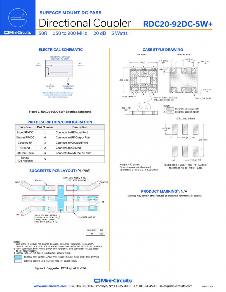 RDC20-92DC-5W+ datasheet page 3