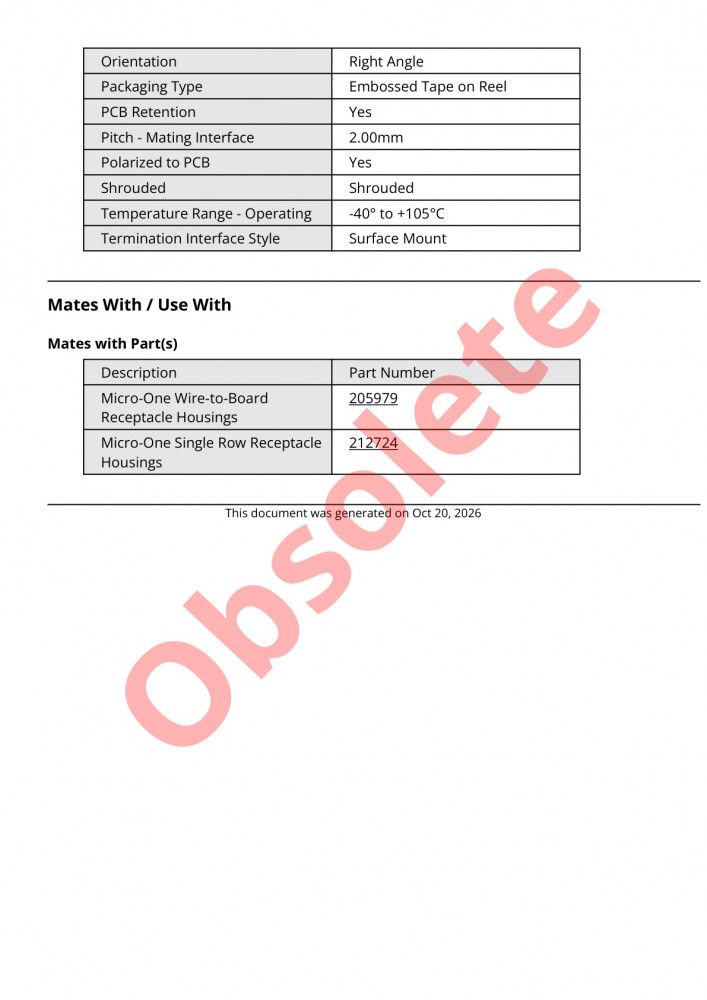 MOLEX 2059720030 technical document image 3