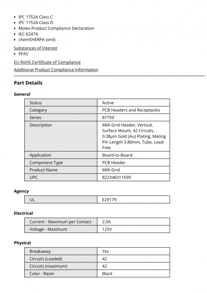 MOLEX 877594214 technical document image 2